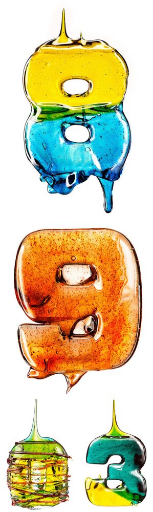 Colourful Candy Numbers by Massimo Gammacurta | Daily design ...