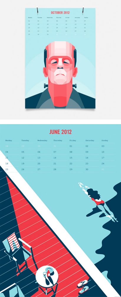 2012 Calendar by Gifted Co | Daily design inspiration for creatives ...