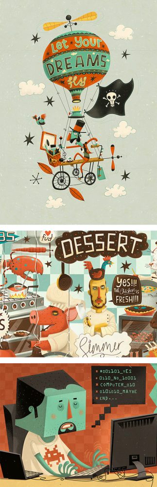 Illustrations by Steve Simpson | Daily design inspiration for creatives ...