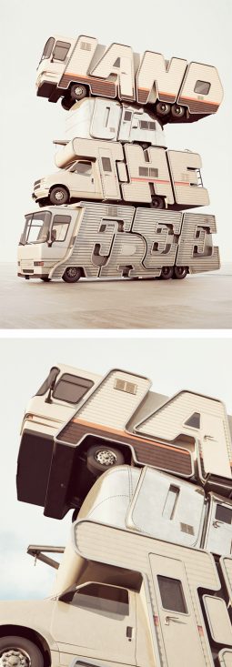 3D Typography by Chris Labrooy | Daily design inspiration for creatives ...