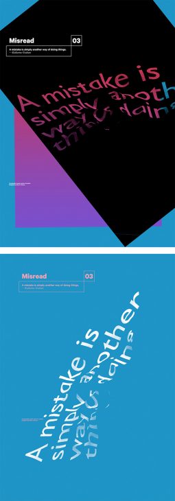 Misread: Typographic Posters by Dimo Trifonov | Daily design ...