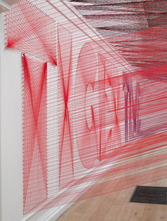 Typographic Thread Installation by Pae White | Daily design inspiration ...