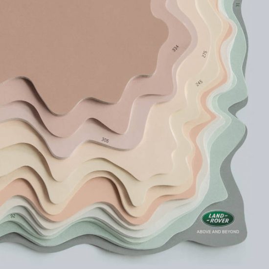 Land Rover Topographic Calendar by Zeynep Orbay | Daily design ...