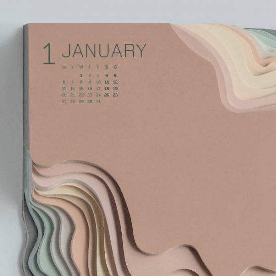 Land Rover Topographic Calendar by Zeynep Orbay | Daily design ...