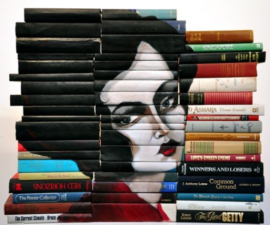 New Painted Book Sculptures by Mike Stilkey | Daily design inspiration ...