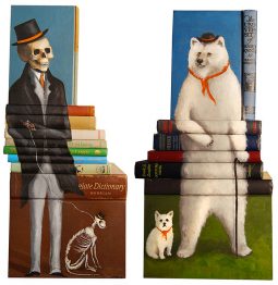 New Painted Book Sculptures by Mike Stilkey | Daily design inspiration ...