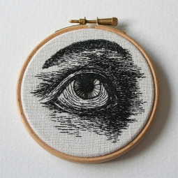 Hand-stitched Eye Artworks by Sam P. Gibson | Daily design inspiration ...