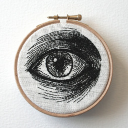 Hand-stitched Eye Artworks by Sam P. Gibson | Daily design inspiration ...