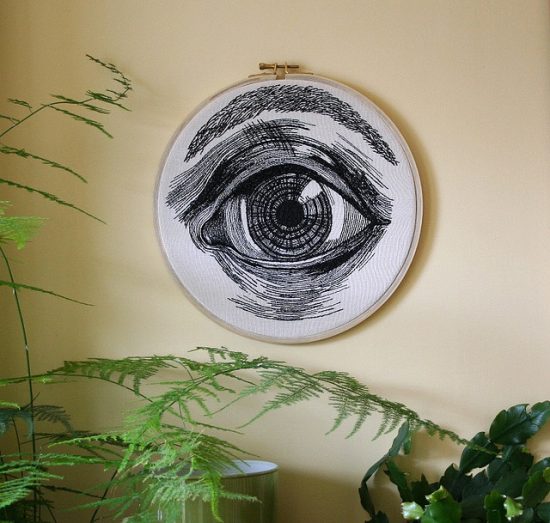 Hand-stitched Eye Artworks by Sam P. Gibson | Daily design inspiration ...