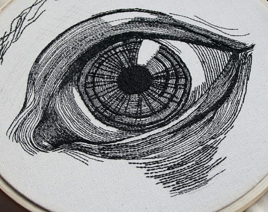 Hand-stitched Eye Artworks by Sam P. Gibson | Daily design inspiration ...