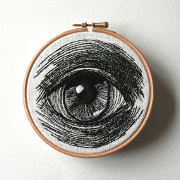 Hand-stitched Eye Artworks by Sam P. Gibson | Daily design inspiration ...