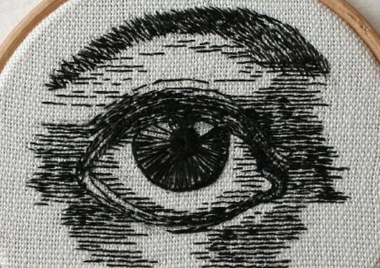 Hand-stitched Eye Artworks by Sam P. Gibson | Daily design inspiration ...