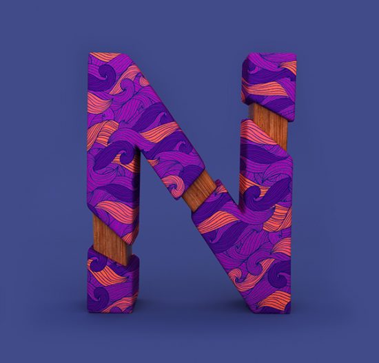 Alphabet Patterns: 3D Typography by Angélica Porfirio | Daily design ...