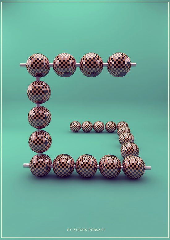 3D Typography by Alexis Persani | Daily design inspiration for ...