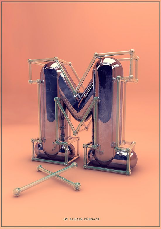 3D Typography by Alexis Persani | Daily design inspiration for ...
