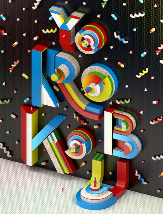 Creative 3D Typography by Alejandro López Becerro | Daily design ...