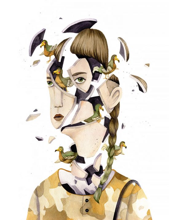 Exploding Heads: Illustrations by Andrea Wan | Daily design inspiration ...