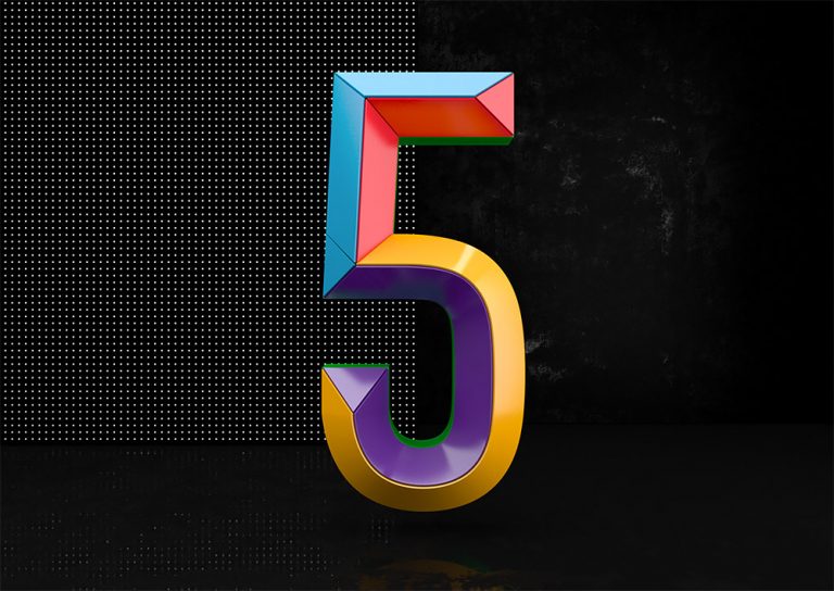 Colorful Numbers by Muokkaa Studio | Daily design inspiration for ...