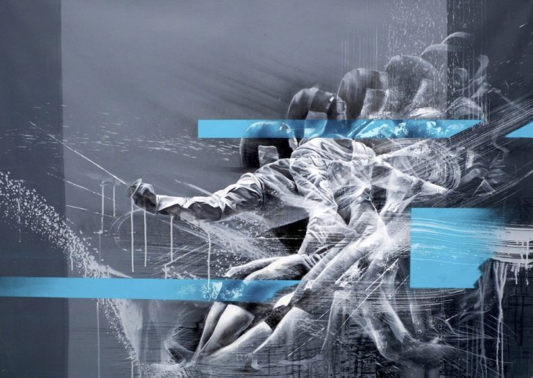 Fencing: Dynamic Paintings by Aaron Li-Hill | Daily design inspiration ...