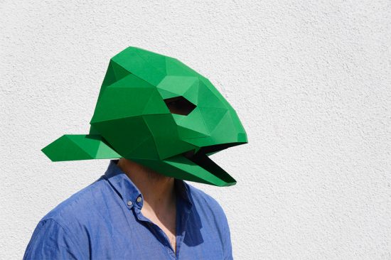 DIY Geometric Halloween Masks by Wintercroft | Daily design inspiration ...