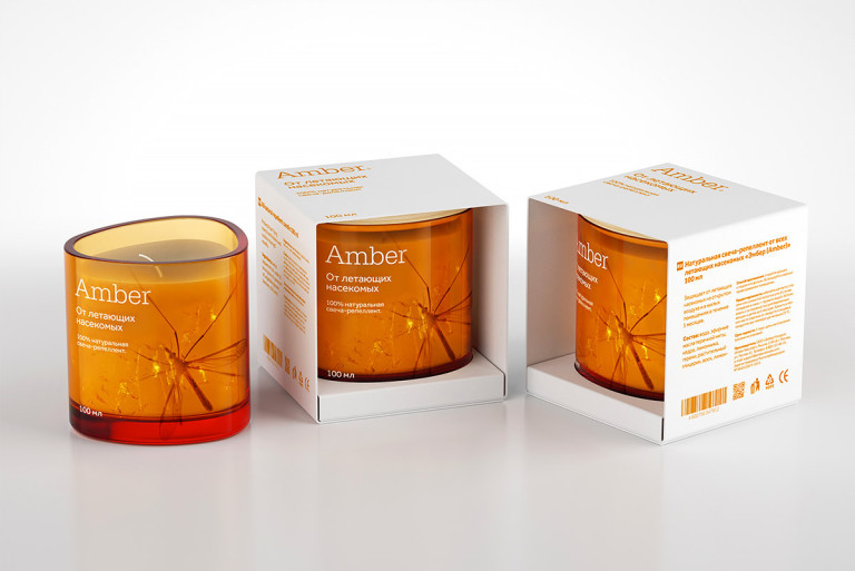Amber Insect Repellent Packaging by Tanya Chursina | Daily design ...