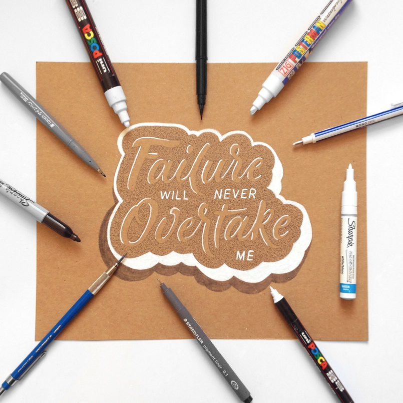 Hand-Lettering on Kraft Paper by James Lewis | Daily design inspiration ...