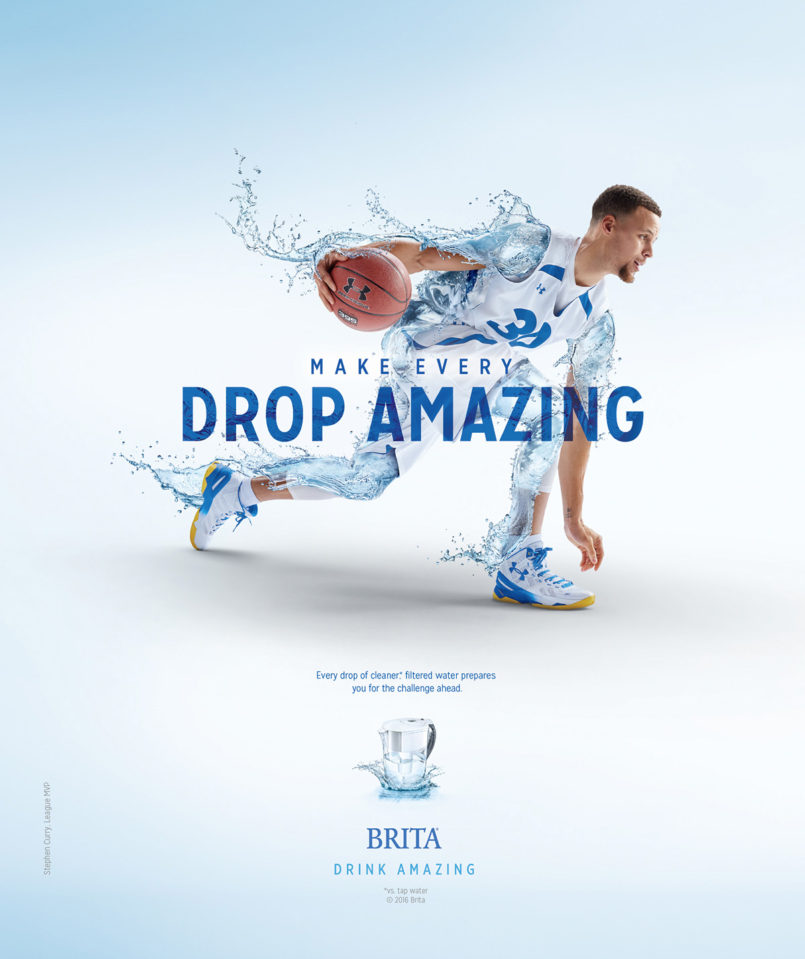 Drink Amazing: Steph Curry for Brita Water Filters | Daily design ...