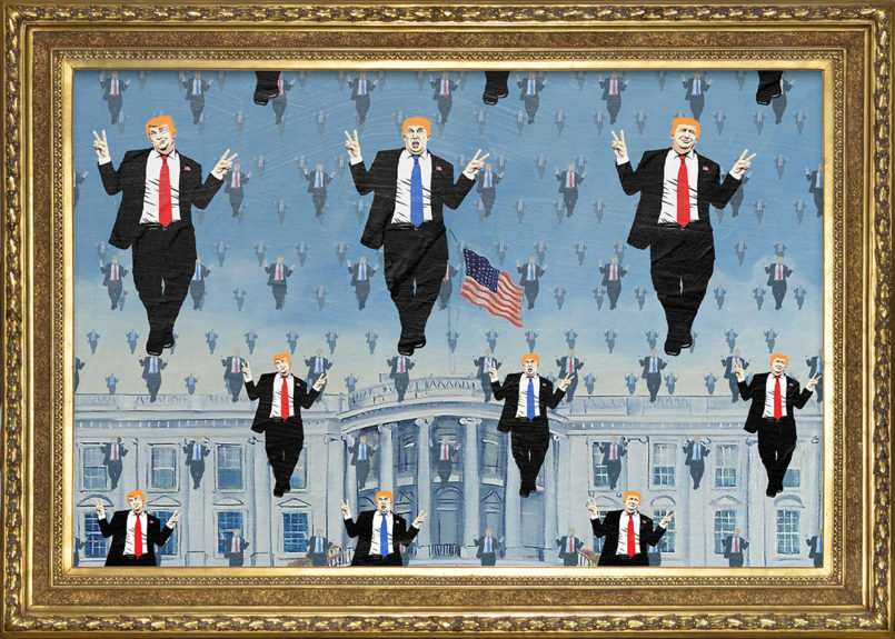 Trump x Magritte: Street Art Series by Butcher Billy | Daily design ...