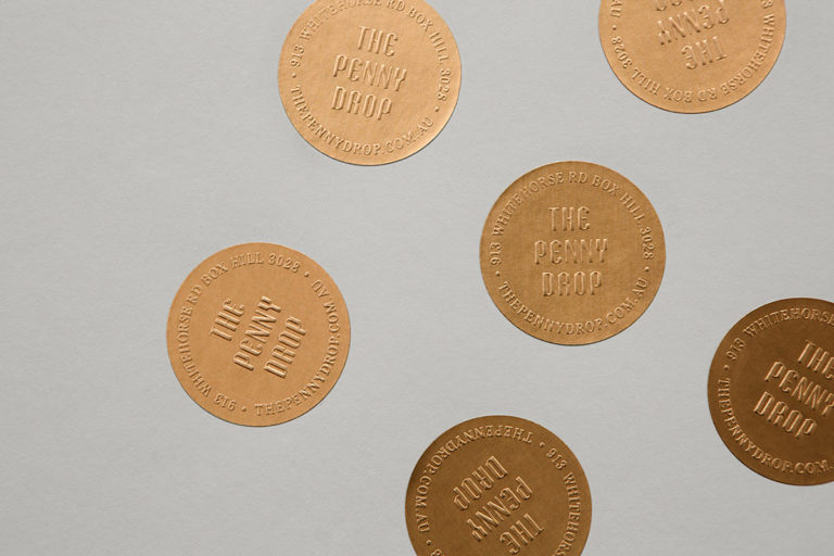 The Penny Drop Cafe Branding by Pop & Pac | Daily design inspiration ...