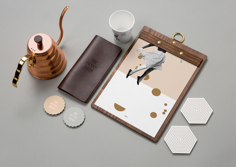 The Penny Drop Cafe Branding by Pop & Pac | Daily design inspiration ...