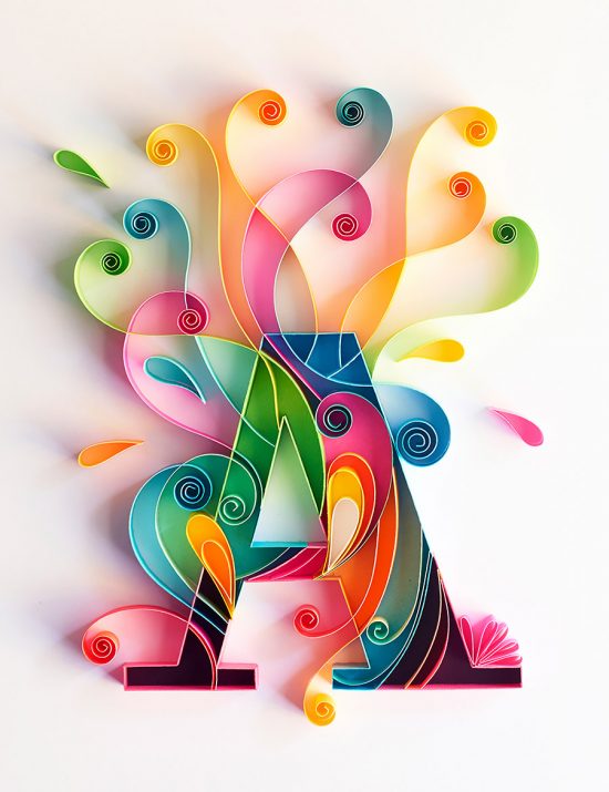 Typographic Paper Artworks by Sabeena Karnik | Daily design inspiration ...