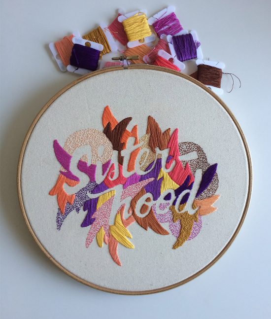 Hand-Embroidered Lettering by Valeria Molinari | Daily design ...