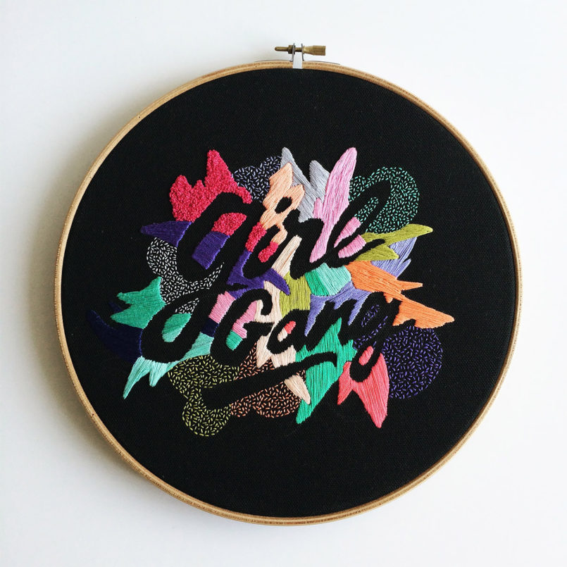 Hand-Embroidered Lettering by Valeria Molinari | Daily design ...