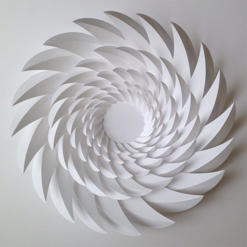 Gorgeous Geometric Paper Sculptures by Matthew Shlian | Daily design ...