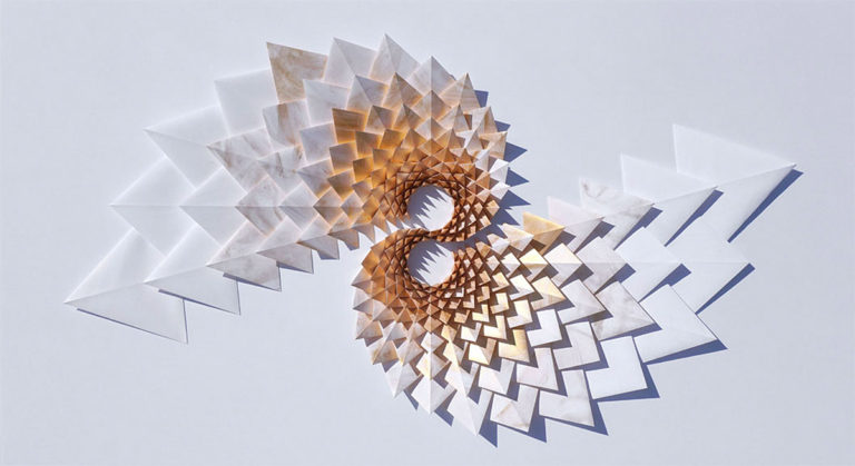 Gorgeous Geometric Paper Sculptures by Matthew Shlian | Daily design ...
