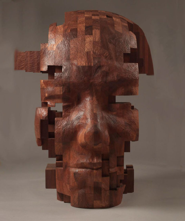 Dynamic Pixelated Wood Sculptures by Hsu Tung Han | Daily design ...