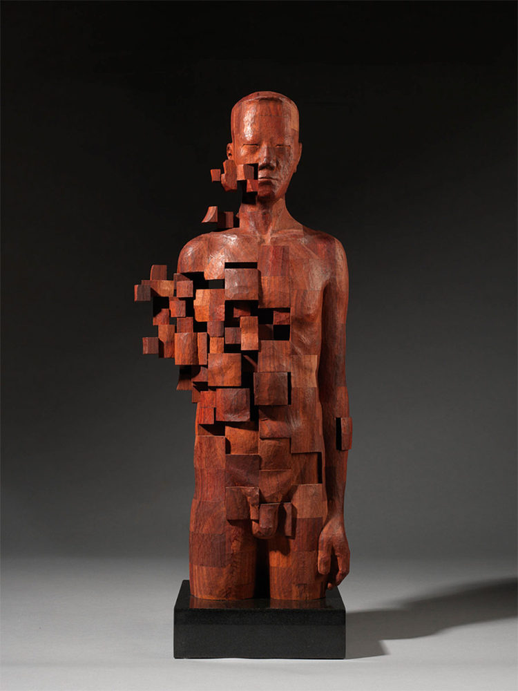 Dynamic Pixelated Wood Sculptures by Hsu Tung Han | Daily design ...