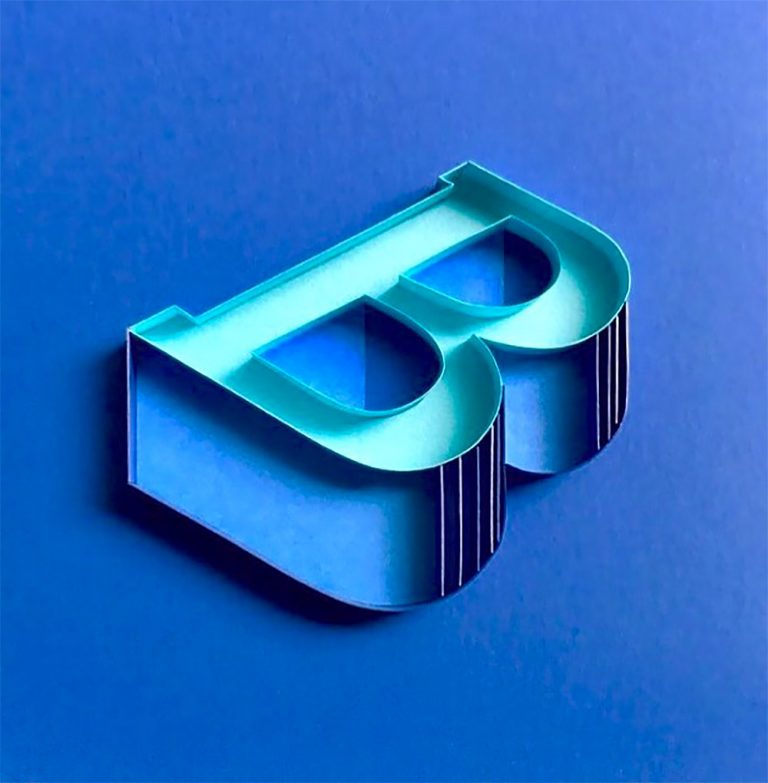 New Typographic Paper Artworks by Sabeena Karnik | Daily design ...