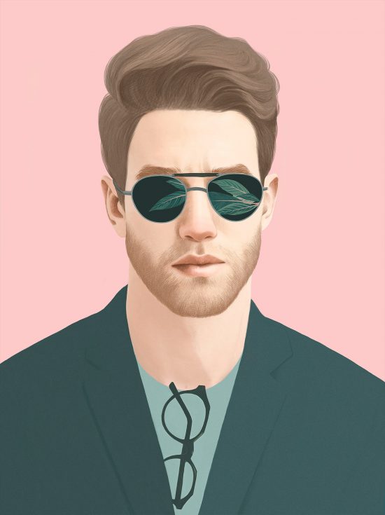 Illustrated Portraits by Mercedes deBellard | Daily design inspiration ...