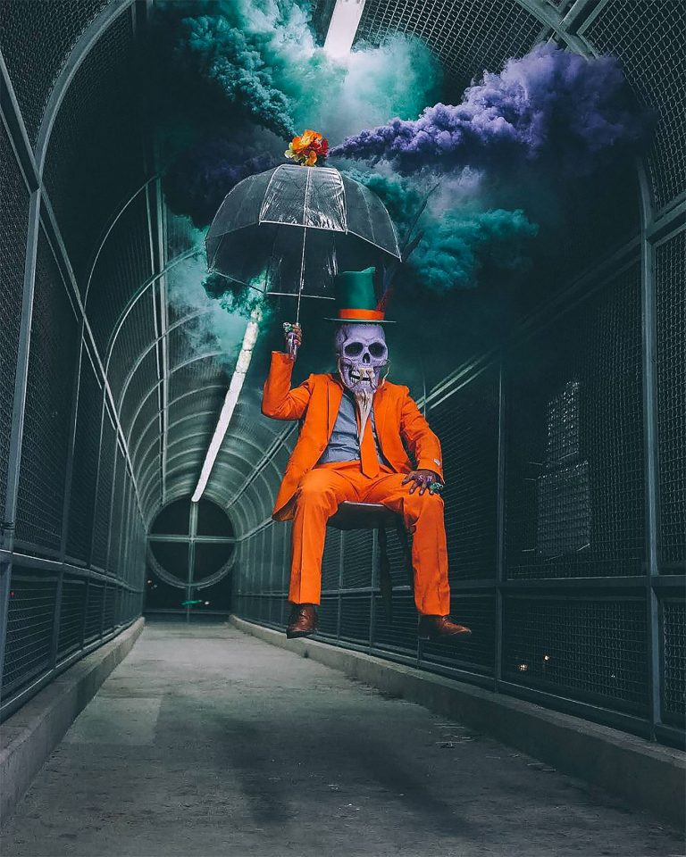 Skeleton of Color: Amazing Performance Art by Butch Locsin | Daily ...