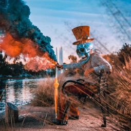 Skeleton of Color: Amazing Performance Art by Butch Locsin | Daily ...