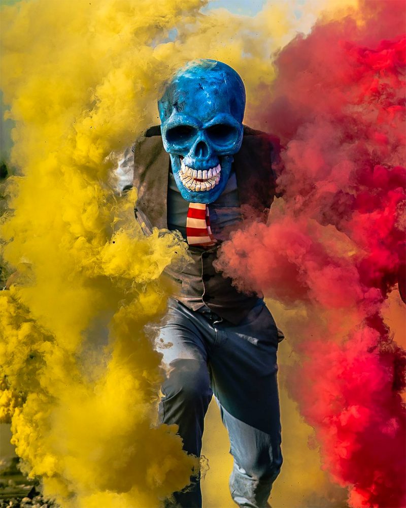 Skeleton of Color: Amazing Performance Art by Butch Locsin | Daily ...
