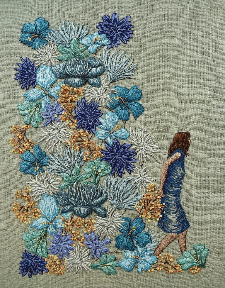 Embroidered Illustrations by Michelle Kingdom | Daily design ...