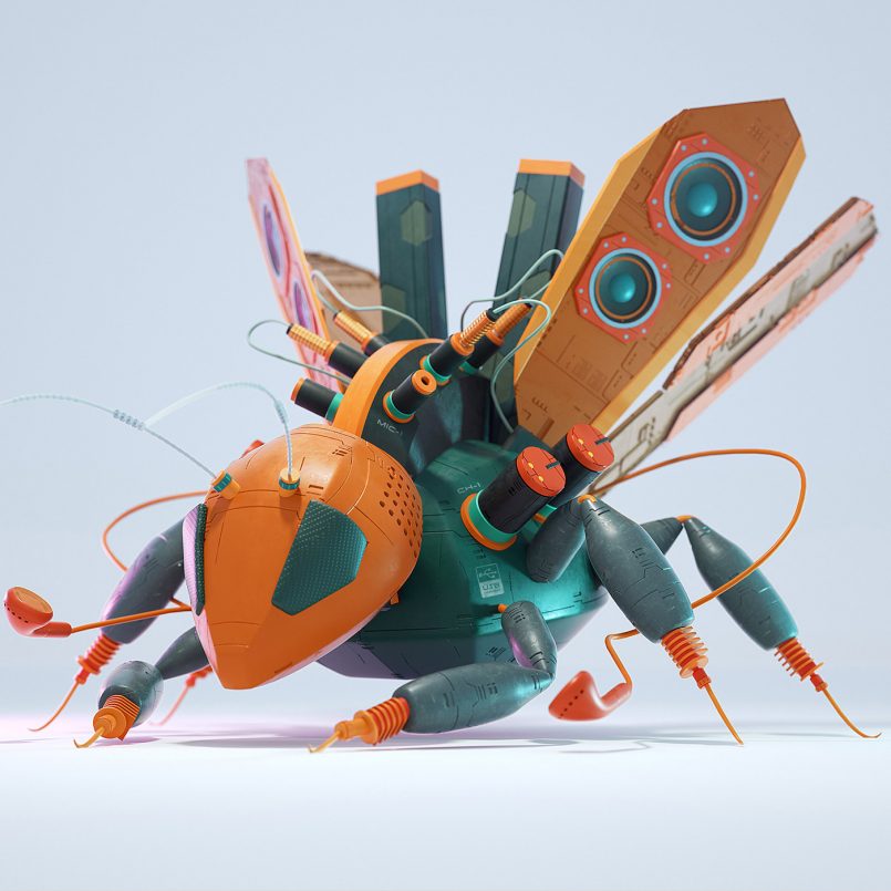 Living Things + Technology: Digital Illustrations by Ryogo Toyoda ...