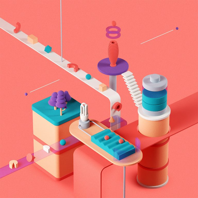 3D Illustrations by Nuria Madrid & Cristian M. García | Daily design ...