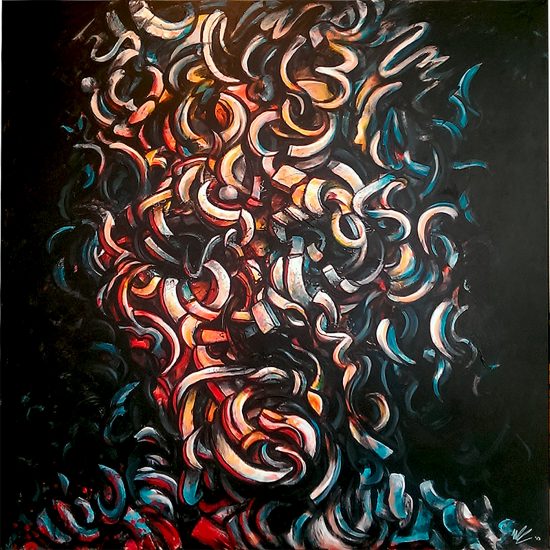 Abstract Portraits: Powerful Paintings by Mathijs Vissers | Daily ...