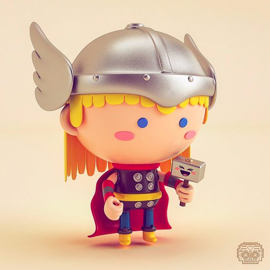 Cute 3D Pop Culture Illustrations by Adrian Design | Daily design ...