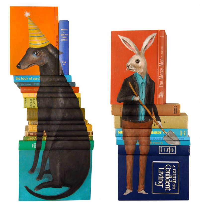 More Stacked Book Artworks by Mike Stilkey | Daily design inspiration ...