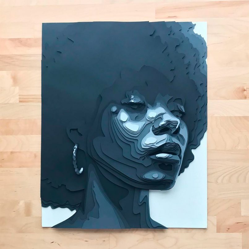 Layered Paper Portraits by Shelley Castillo Garcia | Daily design ...