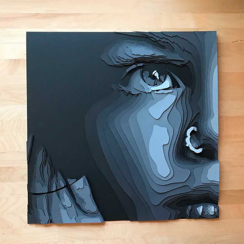 Layered Paper Portraits by Shelley Castillo Garcia | Daily design ...